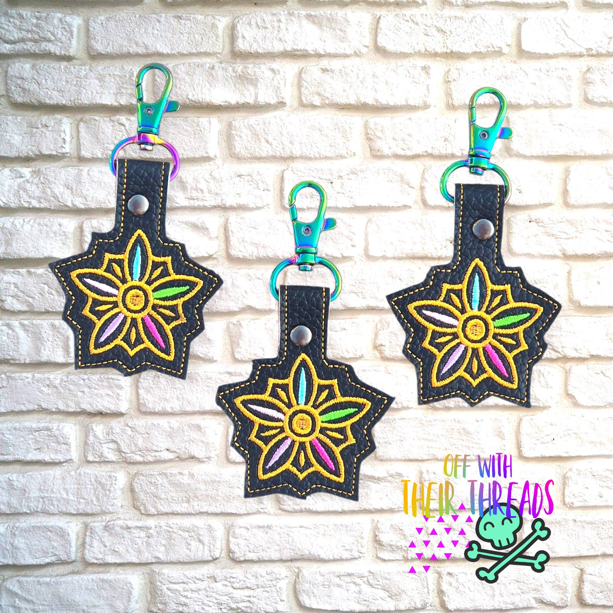 DIGITAL DOWNLOAD Golden Snap Tab Keychain – Off With Their Threads