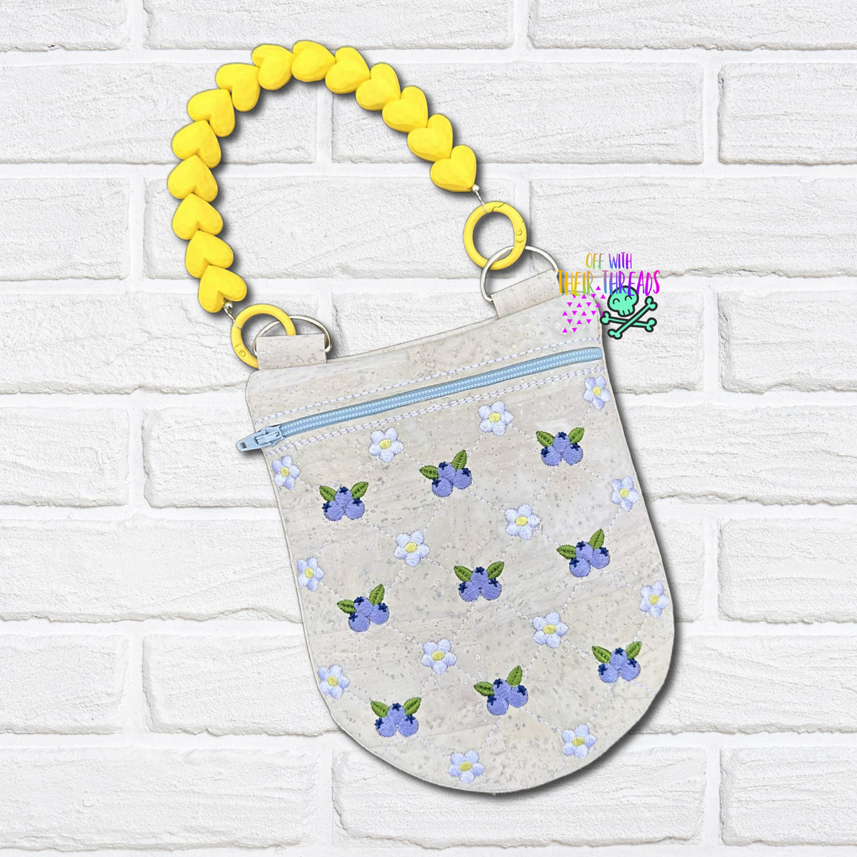 DIGITAL DOWNLOAD Quilted Blueberry Rounded Bottom Bag – Off With Their ...