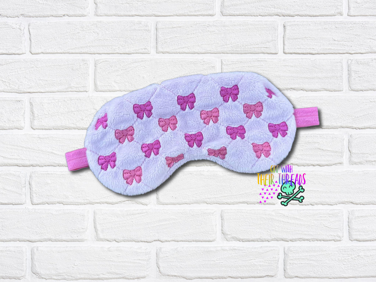 DIGITAL DOWNLOAD Quilted Bow Sleep Mask 2 SIZES INCLUDED – Off With ...