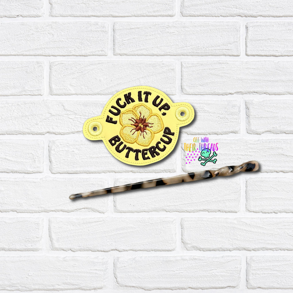 DIGITAL DOWNLOAD Buttercup Hair Holder Bun Cover – Off With Their Threads