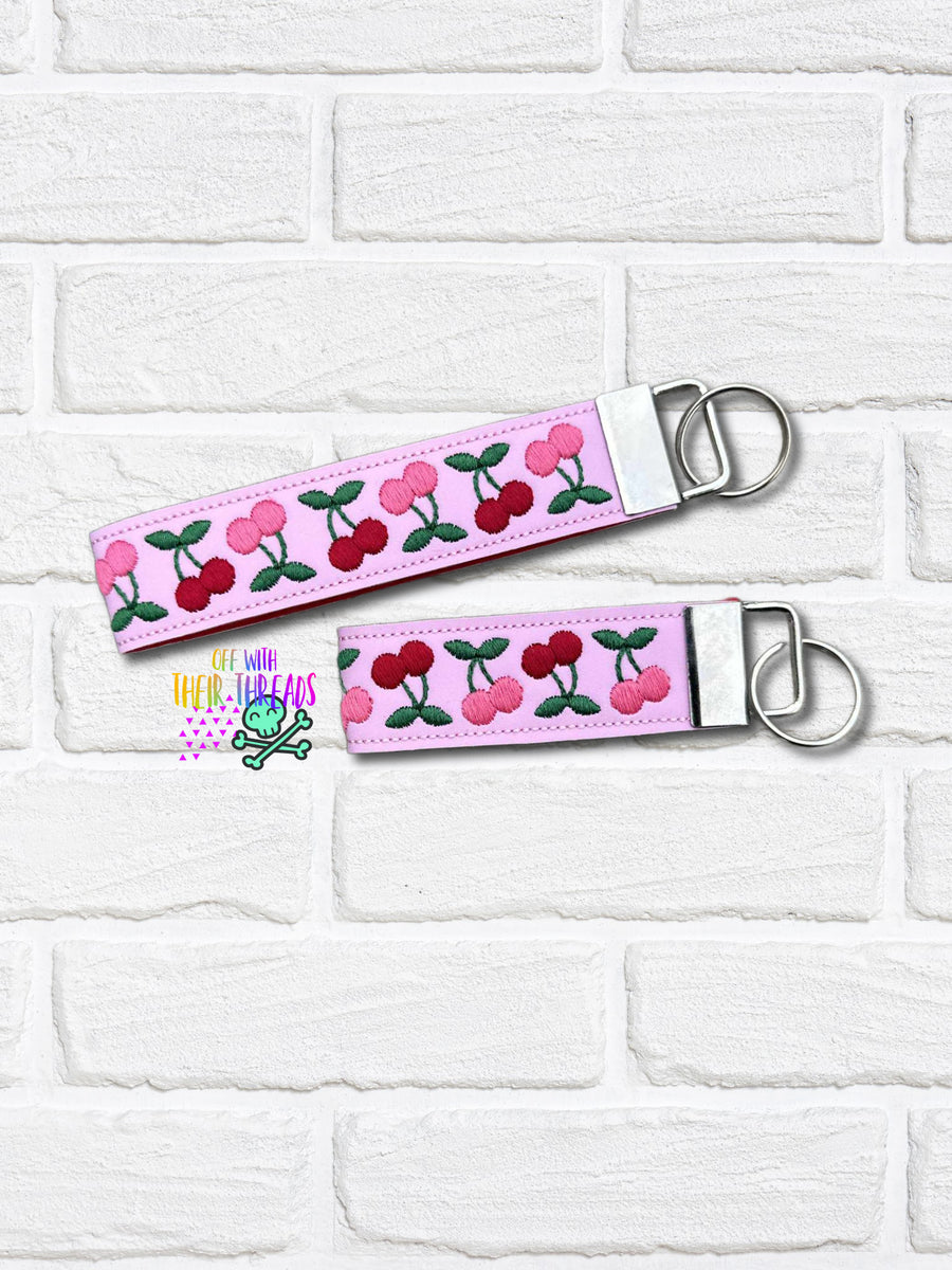 DIGITAL DOWNLOAD Cherry Key Fob Set 2 SIZES INCLUDED – Off With Their ...