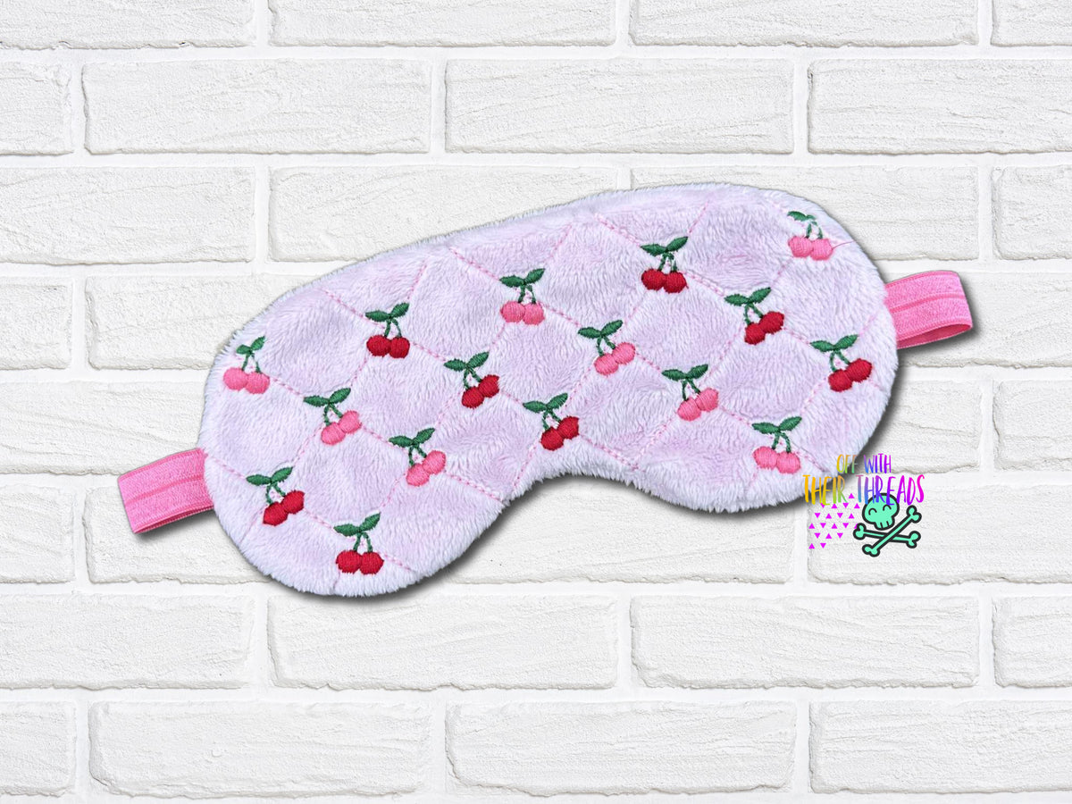 DIGITAL DOWNLOAD Quilted Cherries Sleep Mask 2 SIZES INCLUDED – Off ...