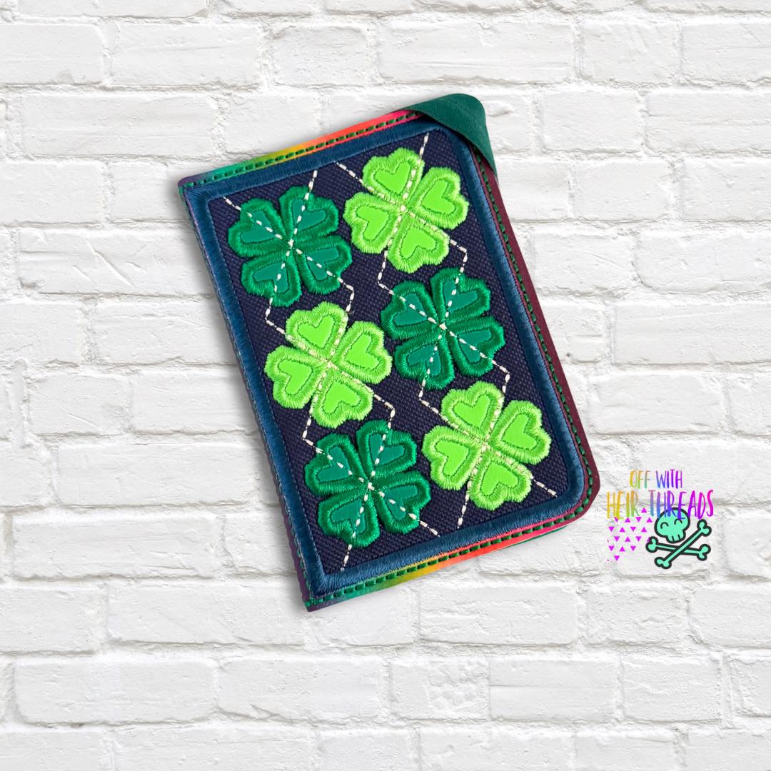 DIGITAL DOWNLOAD 5x7 Applique Argyle Clover Shamrock Mini Composition ...