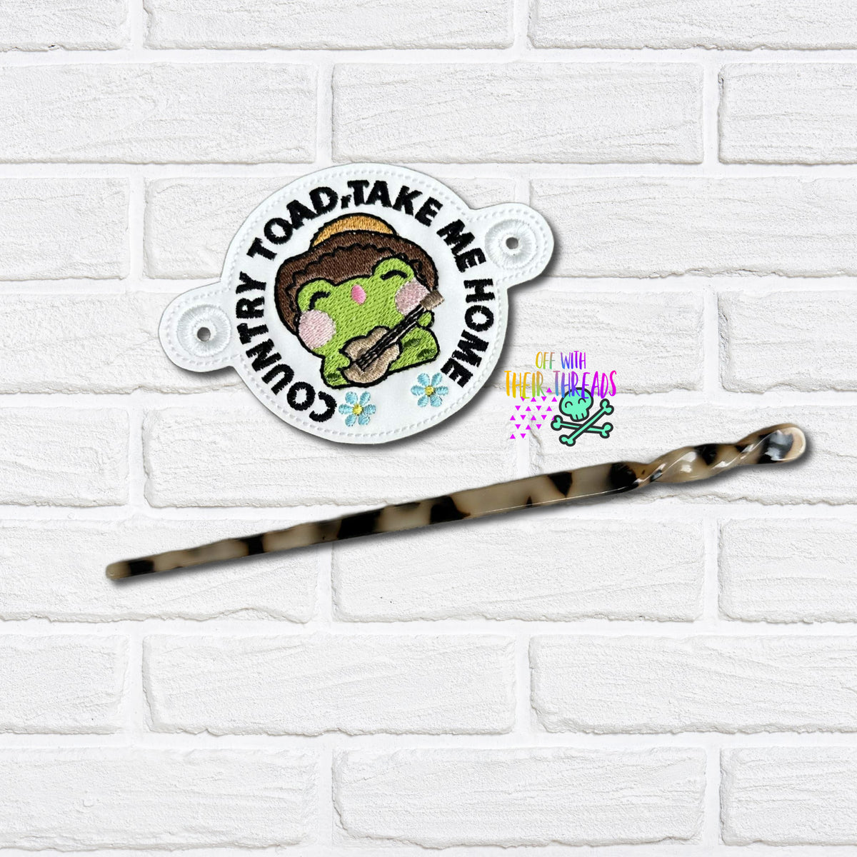 DIGITAL DOWNLOAD Country Toad Hair Holder Bun Cover – Off With Their ...