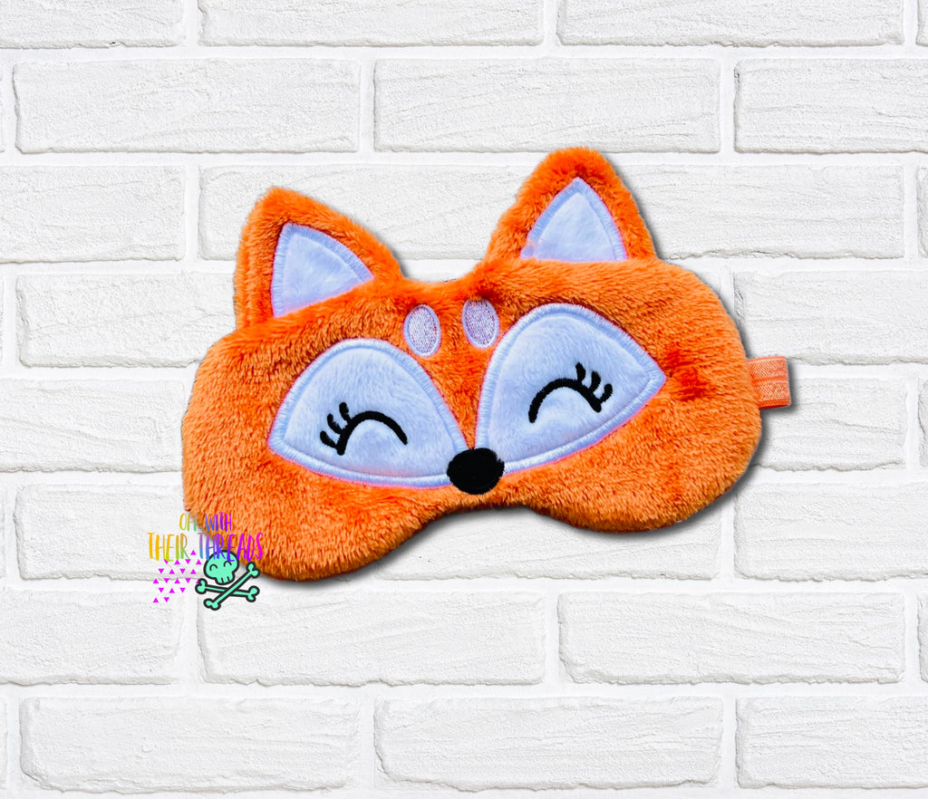 DIGITAL DOWNLOAD Applique Fox Sleep Mask 2 SIZES INCLUDED – Off With ...