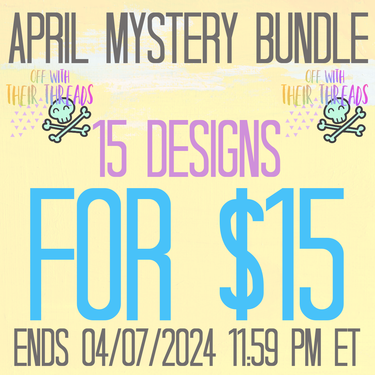 DIGITAL DOWNLOAD April Members Only Mystery Bundle 15 DESIGNS – Off ...