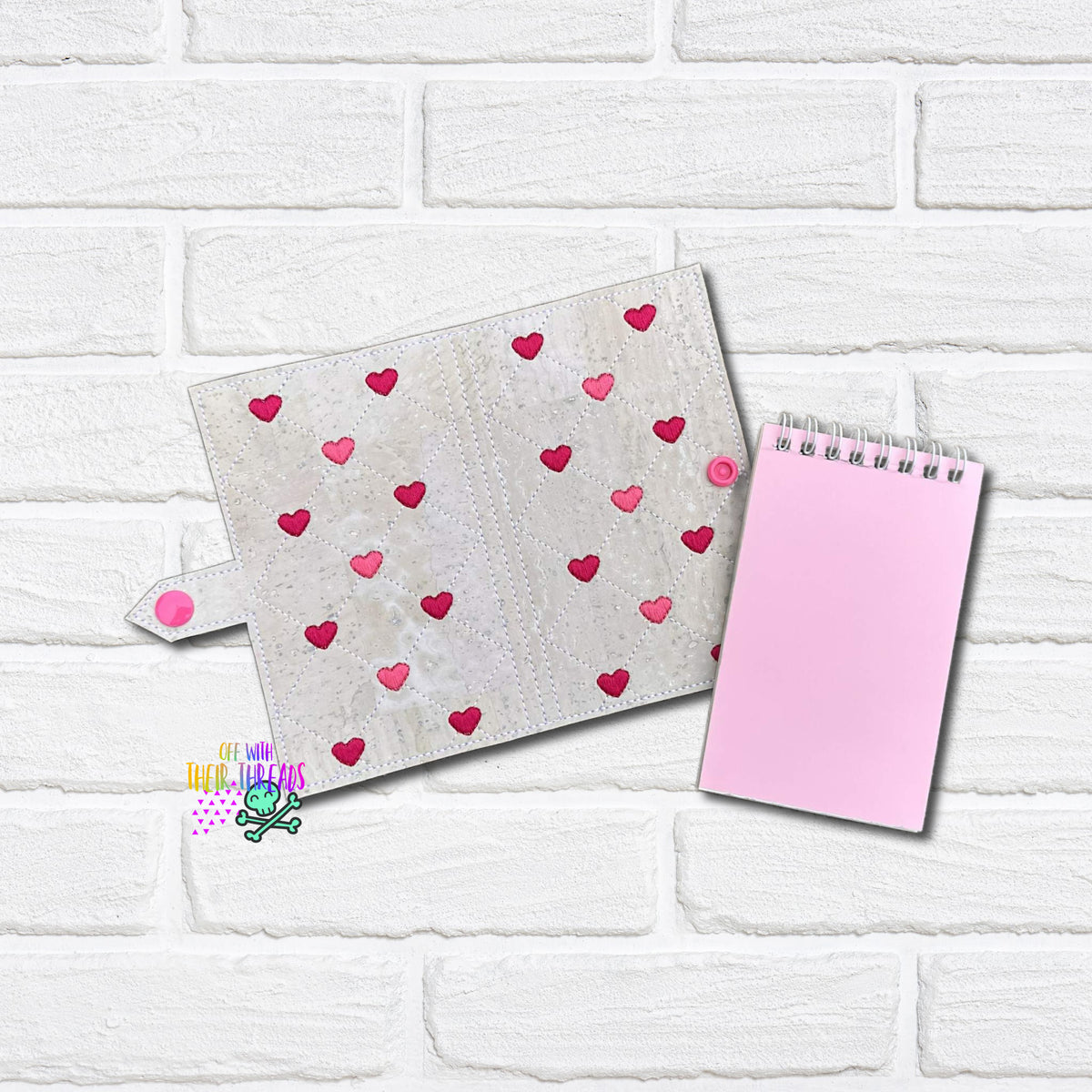 DIGITAL DOWNLOAD Quilted Heart Top Load Notebook Cover 2 DESIGNS INCLU ...