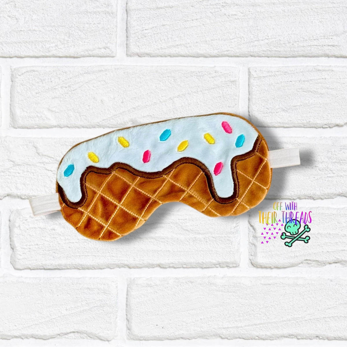 DIGITAL DOWNLOAD Applique Ice Cream Sleep Mask 2 SIZES INCLUDED – Off ...