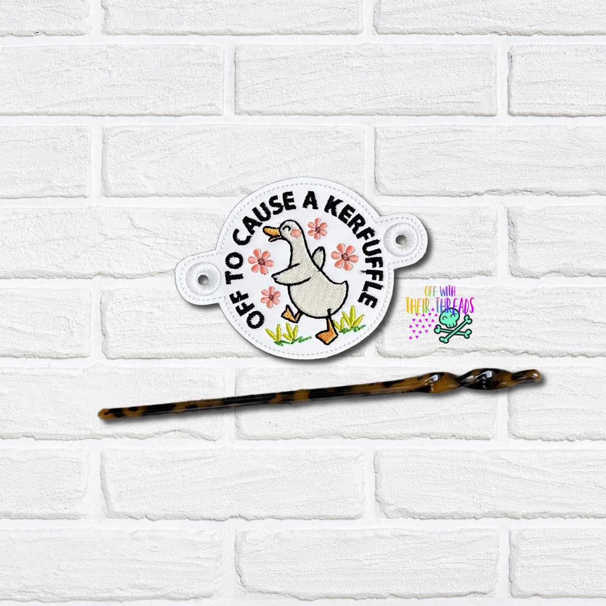 DIGITAL DOWNLOAD Kerfuffle Hair Holder Bun Cover – Off With Their Threads