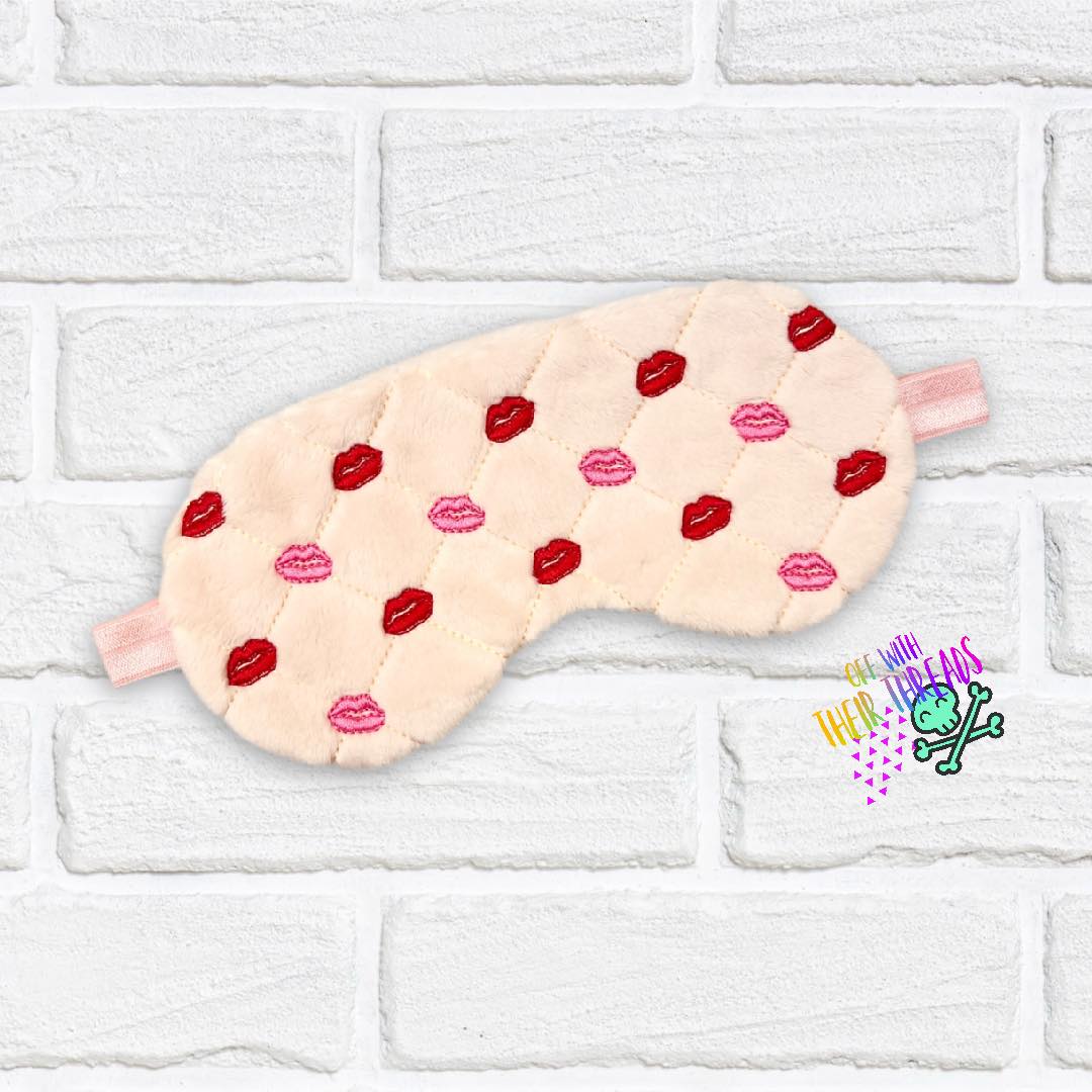 DIGITAL DOWNLOAD Quilted Lips Sleep Mask 2 SIZES INCLUDED – Off With ...