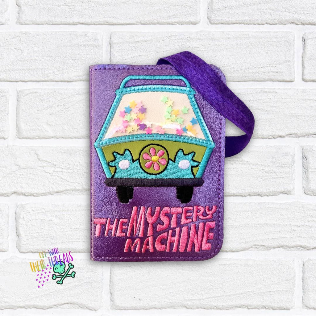 DIGITAL DOWNLOAD 5x7 Applique Mystery Machine Mini Composition Noteboo ...