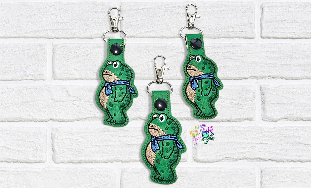 DIGITAL DOWNLOAD Frog Snap Tab Keychain – Off With Their Threads