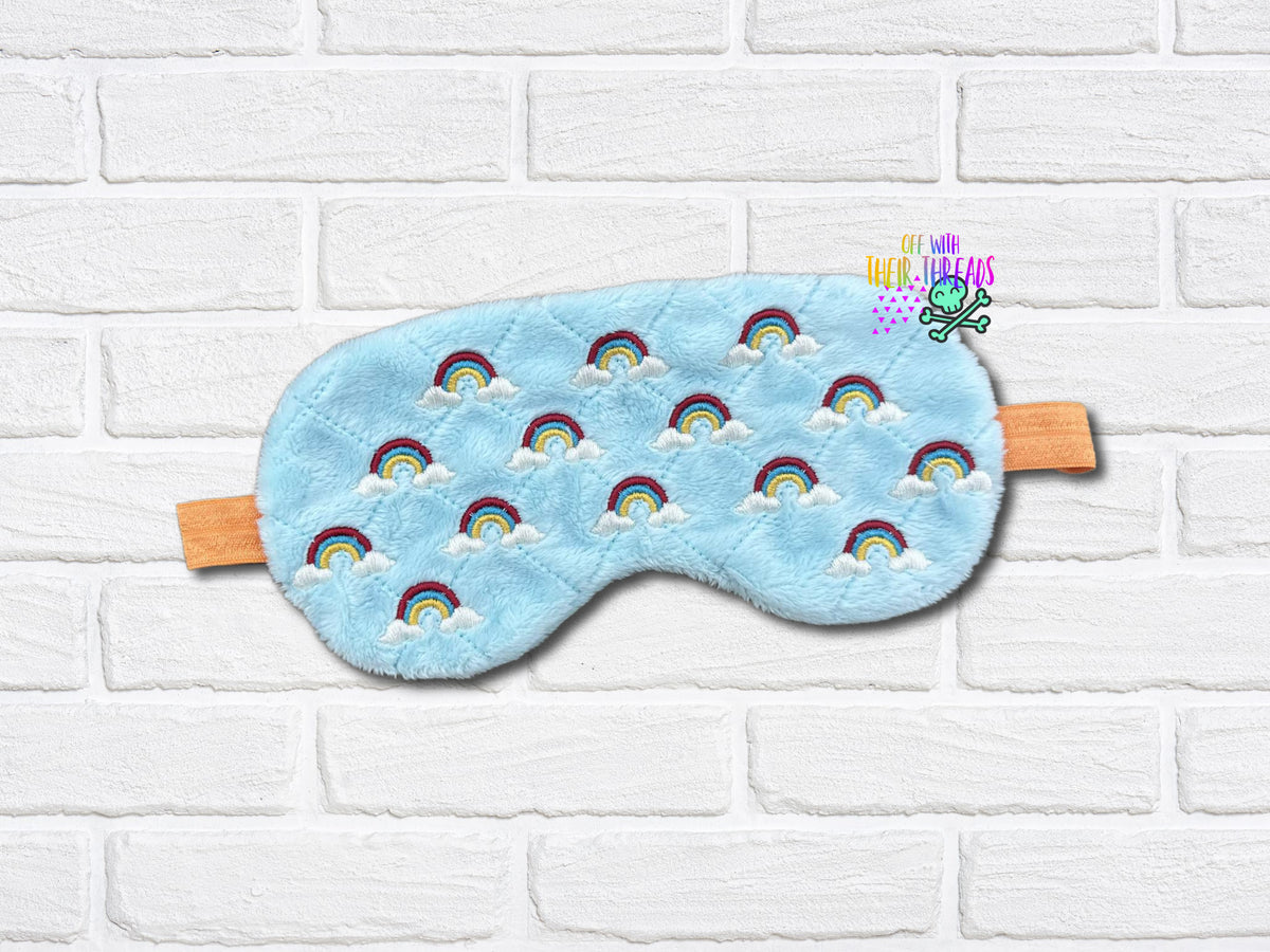 DIGITAL DOWNLOAD Quilted Rainbow Sleep Mask 2 SIZES INCLUDED – Off With ...