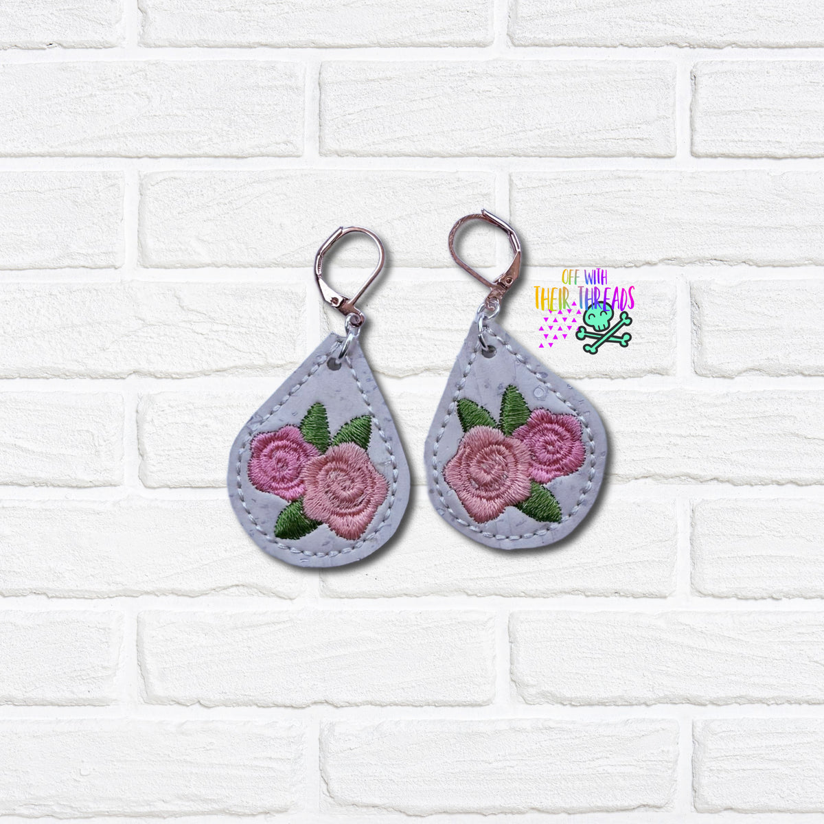 DIGITAL DOWNLOAD Mini Rose Earrings 3 SIZES INCLUDED – Off With Their ...