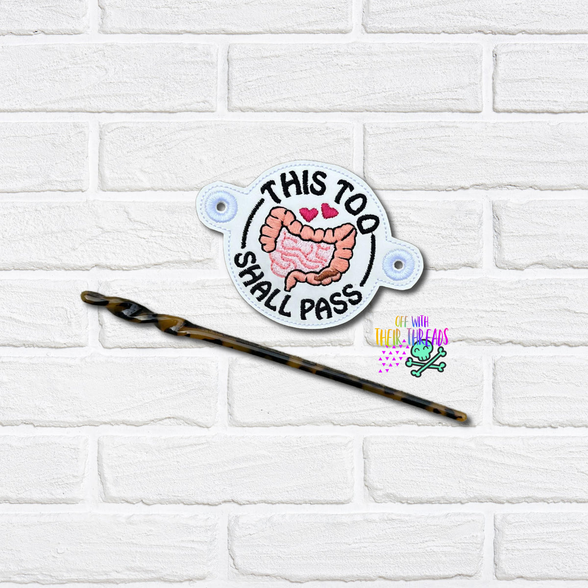 DIGITAL DOWNLOAD This Shall Pass Hair Holder Bun Cover – Off With Their ...